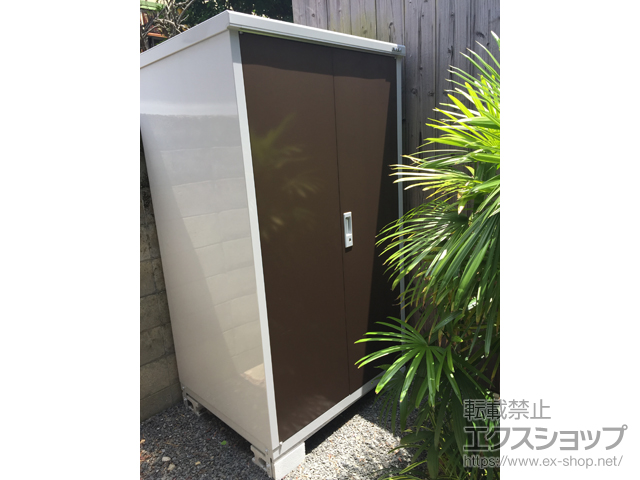 京都府京都市のイナバ物置・屋外倉庫施工例(アイビーストッカー 1100×905×1903 BJX-119E-TB:50205055-1)