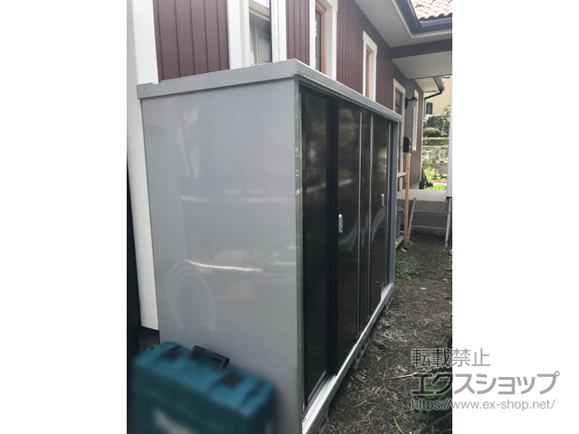 神奈川県逗子市のイナバ物置・屋外倉庫施工例(シンプリー 一般型 2160×755×1603（MJX-217D） MJX-217D-TB:52090458-1)