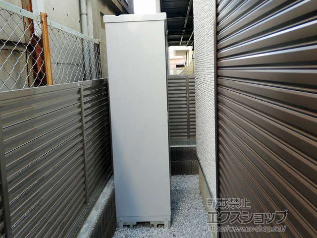 東京都世田谷区のイナバ物置・屋外倉庫施工例(シンプリー 一般型 1100×515×1903（MJX-115E-P） MJX-115E-P-TB:67791261-1)