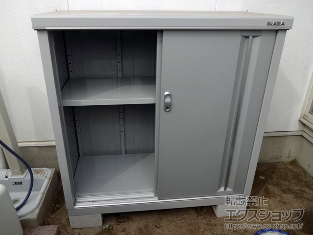 愛知県稲沢市のイナバ物置・屋外倉庫施工例(シンプリー 一般型 1100×515×1103 MJX-115B-P-FS:57836452-1)