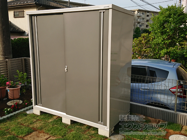 埼玉県川越市のイナバ物置・屋外倉庫施工例(シンプリー 一般型 1740×905×1903 MJX-179E-P-PG:60739065-1)