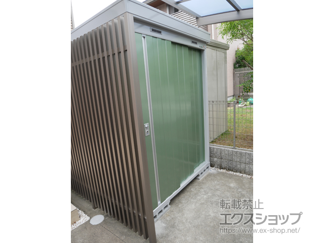 静岡県磐田市のイナバ物置・屋外倉庫施工例(ネクスタ 一般型 1530×1790×2020 NXN-28CS-OG:60774265-2)