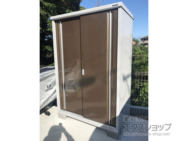 神奈川県三浦市のイナバ物置・収納・屋外倉庫施工例(シンプリー 一般型 1320×755×1903 MJX-137EP-TB:62221466-1)