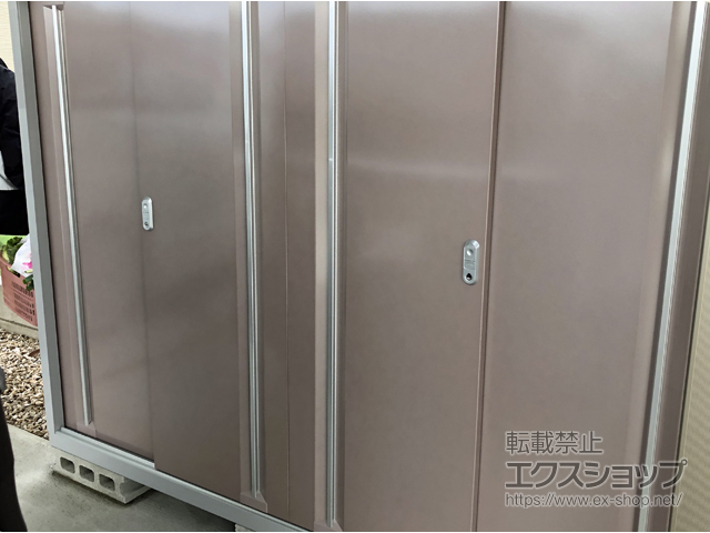 愛知県碧南市のイナバ物置・屋外倉庫施工例(シンプリー 一般型 2160×755×1603（MJX-217D） MJX-217D-AR:64291668-1)