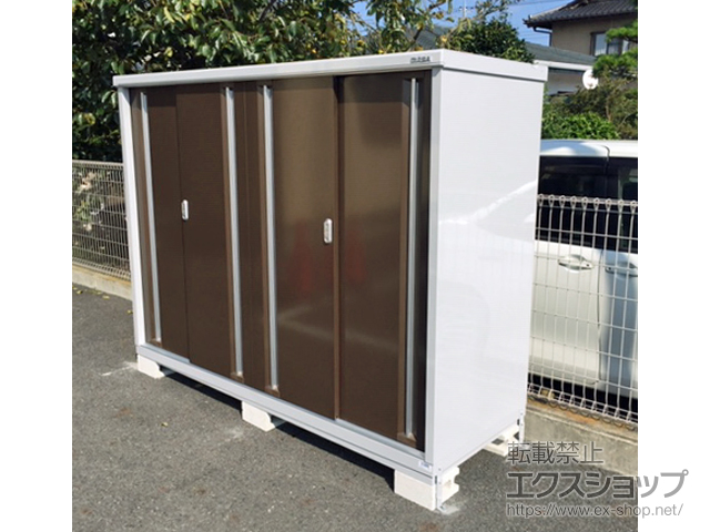 茨城県笠間市のイナバ物置・屋外倉庫施工例(シンプリー 一般型 2160×755×1603（MJX-217D） MJX-217D-TB:65077469-1)