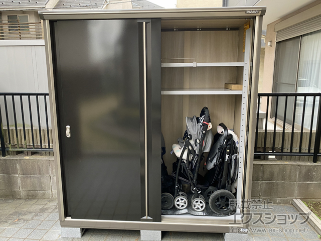 千葉県習志野市のイナバ物置・収納・屋外倉庫施工例(ナイソーシスター 1740×720×1903（KMW-177EP） KMW-177EP-CB:69006761-1)