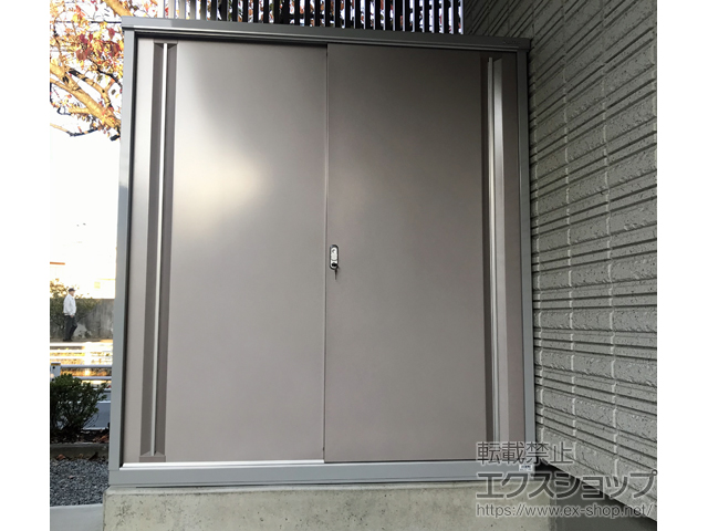 千葉県浦安市のイナバ物置・屋外倉庫施工例(シンプリー 一般型 1740×905×1903（MJX-179EP） MJX-179EP-AR:80090581-1)