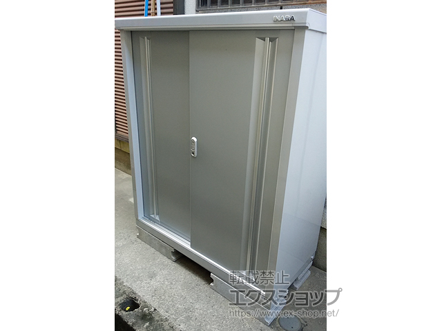 鹿児島県鹿児島市のイナバ物置・屋外倉庫施工例(シンプリー 一般型 1100×515×1303 MJX-115C-FS:70369873-1)