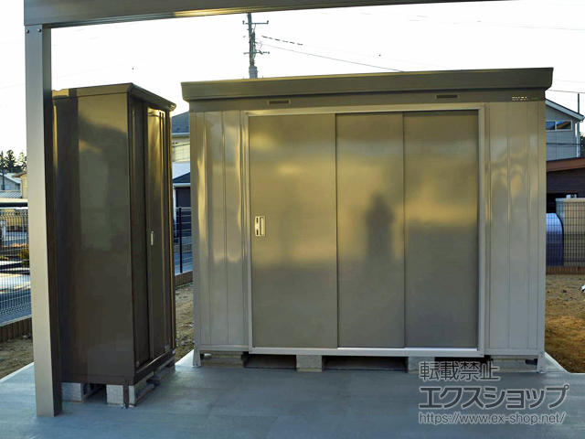 栃木県矢板市のイナバ物置・屋外倉庫施工例(ナイソーシスター 900×580×1903（KMW-096E） KMW-096E-NG:70906474-2)