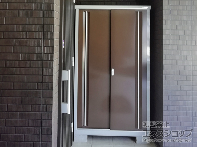 兵庫県神戸市のイナバ物置・屋外倉庫施工例(シンプリー 一般型 1100×515×1903（MJX-115E） MJX-115E-TB:71128974-1)