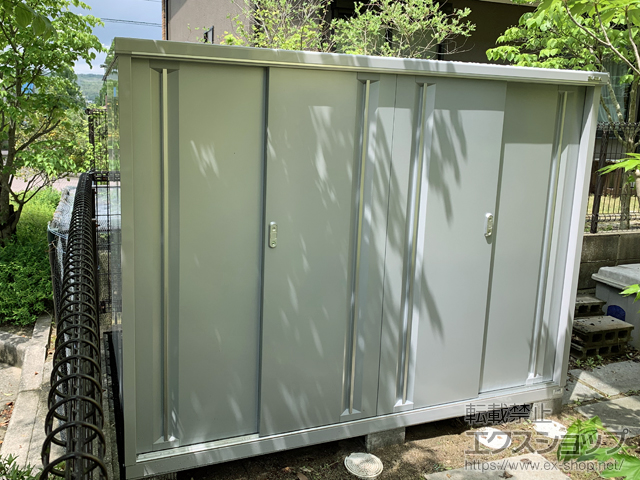 兵庫県西宮市のイナバ物置・収納・屋外倉庫施工例(シンプリー 一般型 2160×755×1603（MJX-217D-P） MJX-217D-P-FS:72088275-1)