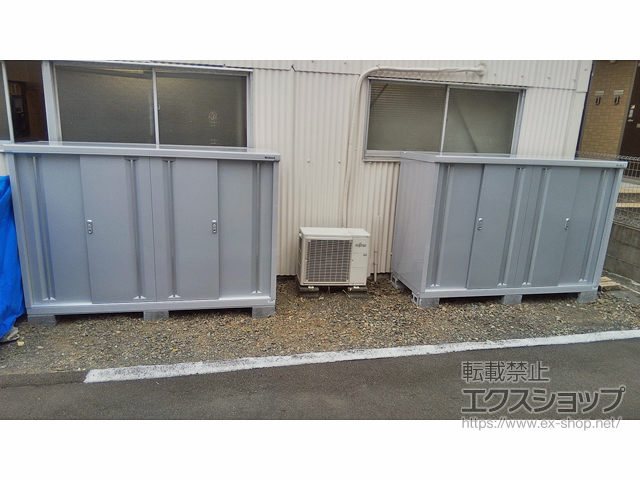 静岡県静岡市のイナバ物置・屋外倉庫施工例(【2台】シンプリー 一般型 1940×755×1303（MJX-197C） MJX-197C-FS:72519475-1)