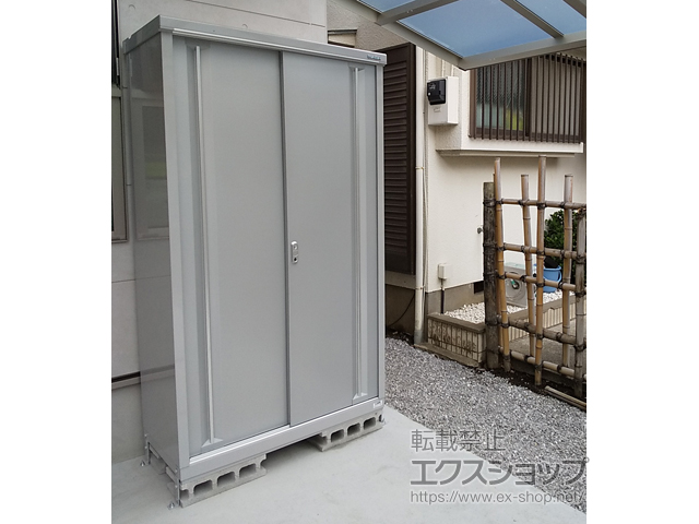 東京都杉並区のイナバ物置・屋外倉庫施工例(シンプリー 一般型 1100×515×1903 MJX-115E-P-FS:73478275-2)