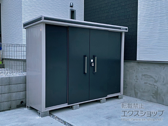 神奈川県横浜市のヨドコウ物置・収納・屋外倉庫施工例(エルモ 積雪型 2920×820×2125（LMDS-2908） LMDS-2908-SM:74181176-1)