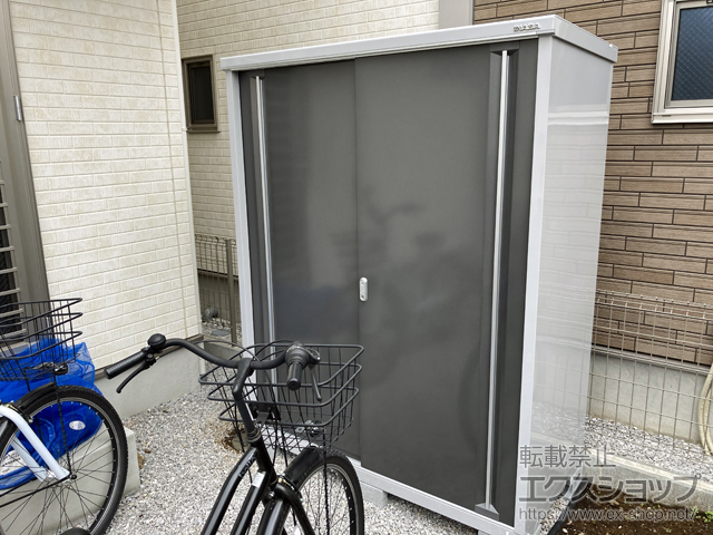 東京都練馬区のイナバ物置・屋外倉庫施工例(シンプリー 一般型 1520×755×1903（MJX-157E-P） MJX-157E-P-PG:75100177-1)