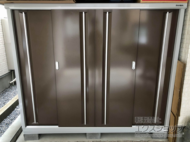 東京都葛飾区のイナバ物置・収納・屋外倉庫施工例(シンプリー 一般型 1940×755×1603（MJX-197D-P） MJX-197D-P-TB:75219577-1)