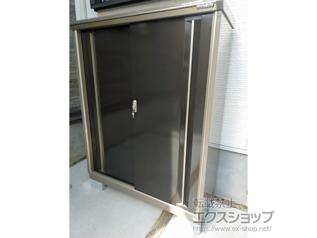東京都足立区のイナバ物置・屋外倉庫施工例(ナイソーシスター 1320×480×1603 KMW-135D-CB:83387181-1)