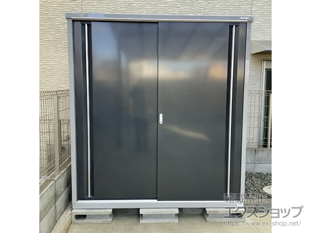 兵庫県明石市のイナバ物置・屋外倉庫施工例(シンプリー 一般型 1740×905×1903 MJX-179E-P-CG:99169891-2)