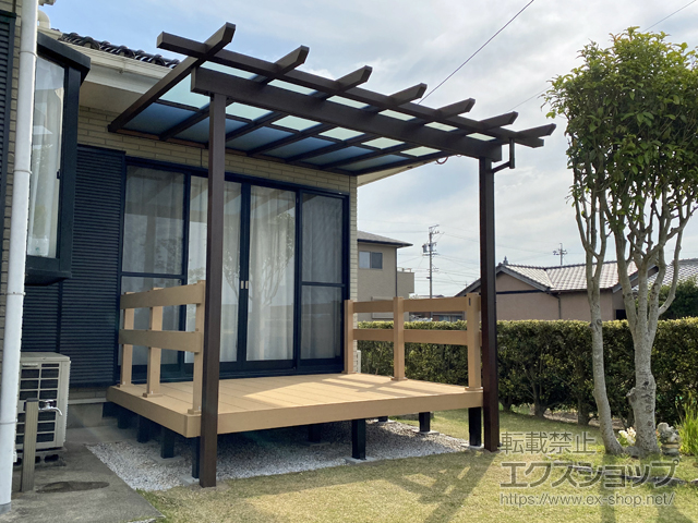 三重県鈴鹿市のテラス屋根、ウッドデッキ施工例(84258382)