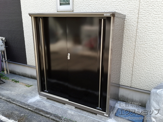 神奈川県川崎市のイナバ物置・屋外倉庫施工例(ナイソーシスター 1520×580×1603 KMW-156D-CB:85129583-1)