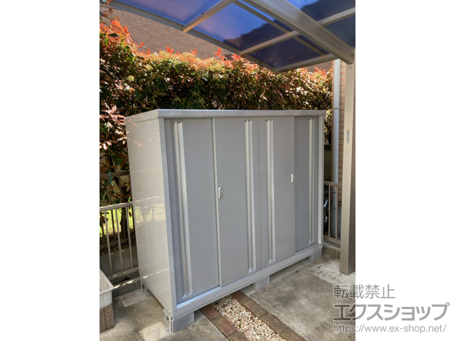 神奈川県平塚市のイナバ物置・収納・屋外倉庫施工例(シンプリー 一般型 1940×755×1603 MJX-197D-P-FS:85149183-1)