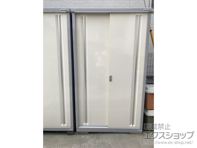 埼玉県草加市のイナバ物置・収納・屋外倉庫施工例(シンプリー 一般型 1100×615×1903（MJX-116EP） MJX-116E-P-FW:86419183-1)