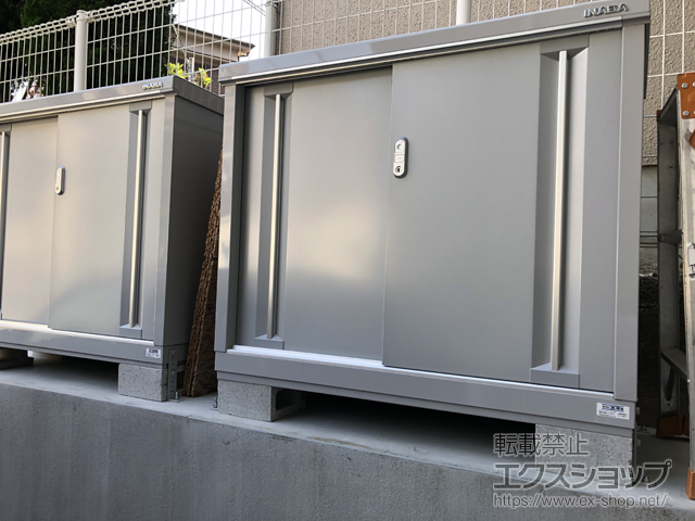 大阪府吹田市のイナバ物置・屋外倉庫施工例(シンプリー 一般型 1100×515×903 MJX-115A-FS:86539483-2)