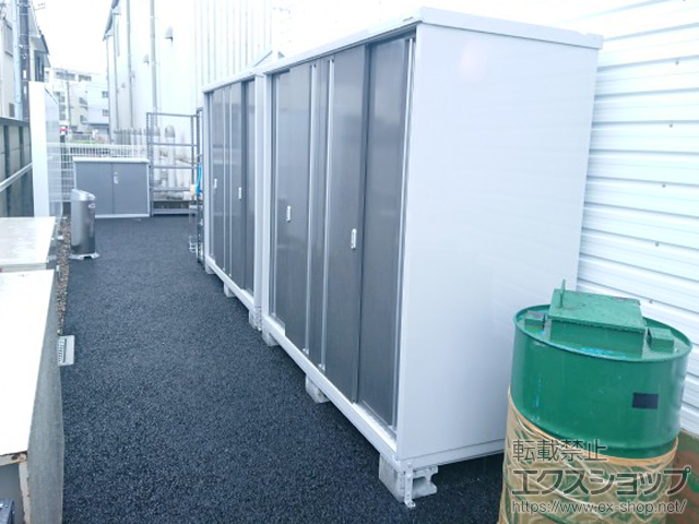 千葉県千葉市のイナバ物置・屋外倉庫施工例(シンプリー 一般型 2160×905×1903 MJX-219E-PG:87700584-2)