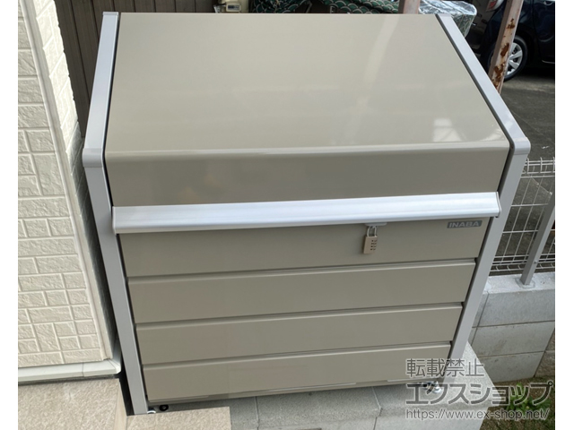 愛知県江南市のイナバゴミステーション施工例(ダストボックスミニ メッシュ床タイプ DBN-106M 400L:91519396-2)