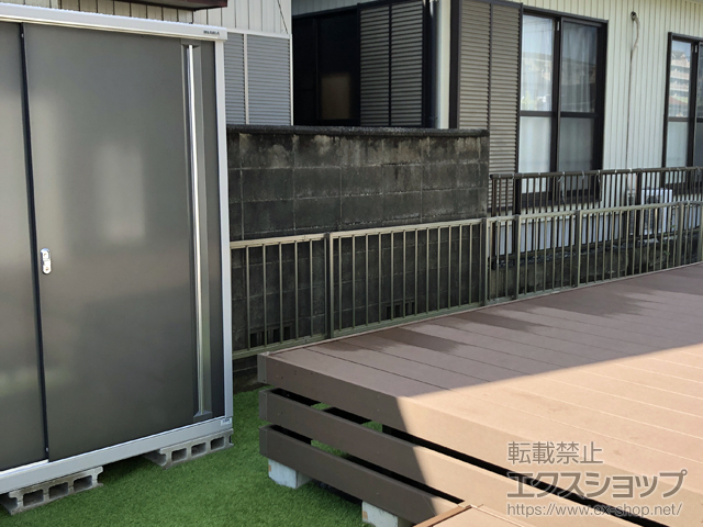 愛知県春日井市のイナバ物置・屋外倉庫施工例(シンプリー 一般型 1740×755×1903 MJX-177EP-PG:93813897-2)