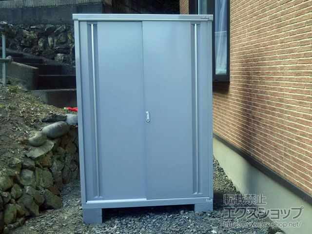 宮城県牡鹿郡女川町のイナバ物置・屋外倉庫施工例(シンプリー 一般型 1320×755×1903 MJX-137E-P-FS:95129198-1)