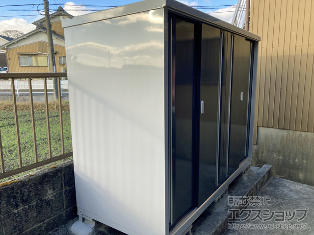 愛知県弥富市のイナバ物置・屋外倉庫施工例(シンプリー 一般型 2160×905×1603 MJX-219D-（色：CG）:96959599-2)