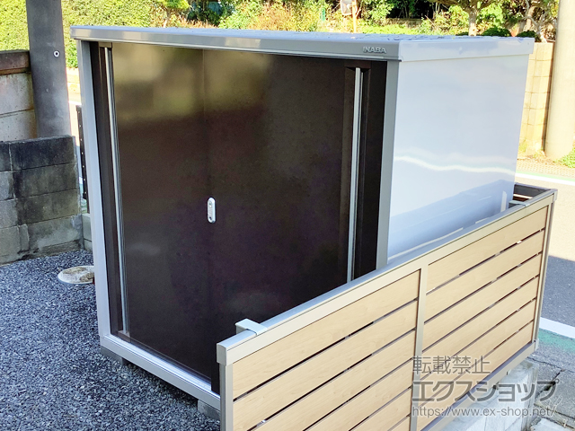 茨城県ひたちなか市のイナバ物置・屋外倉庫施工例(シンプリー 一般型 1740×905×1603 MJX-179D-P-TB:97279499-1)