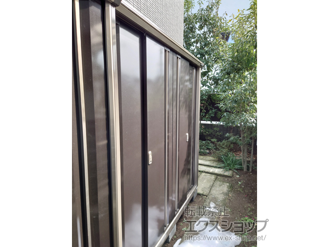 千葉県市川市のイナバ物置・屋外倉庫施工例(ナイソーシスター 1940×580×1903 KMW-196E-P-CB:102144211-1)